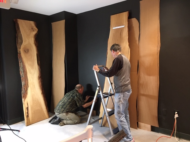 Wood Slab Sculptures Installed | UUCM Happenings