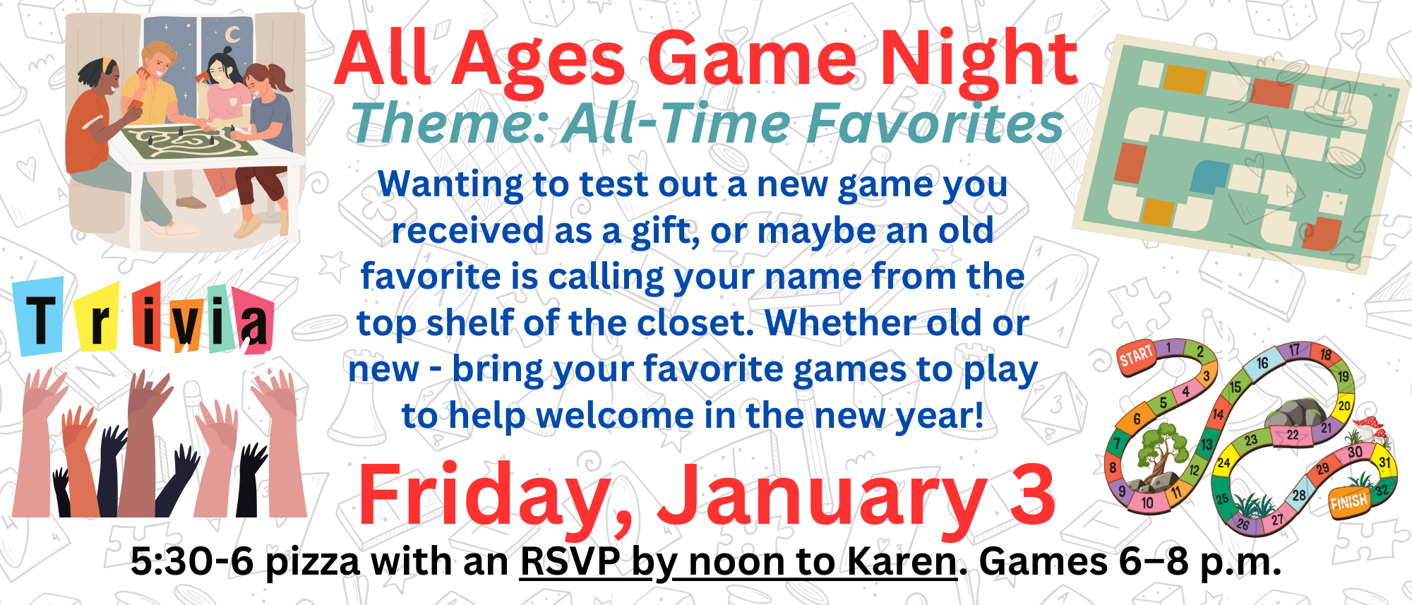 January Game Night! | UUCM Happenings