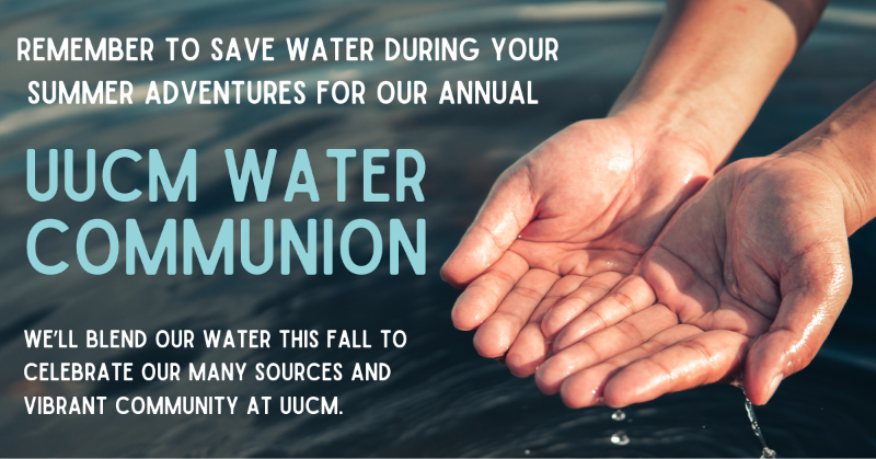Water Communion | UUCM Happenings